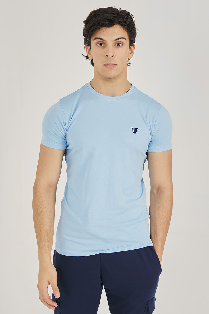 Sky Blue Signature Crew Neck for Men Online at Best Price | UrbanRoad ...