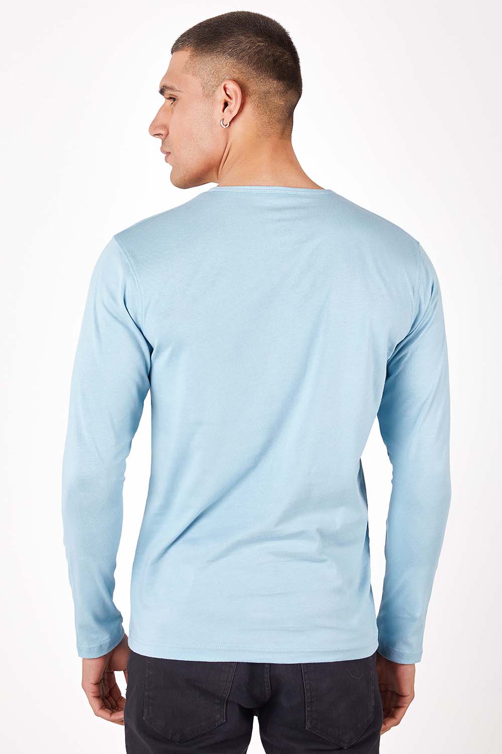 Premium Sky Blue Henley For Men in Pakistan | UrbanRoad.pk – Urban Road